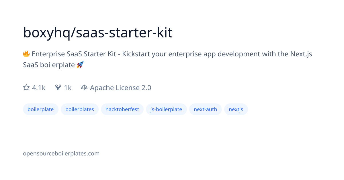 boxyhq/saas-starter-kit boxyhq/saas-starter-kit