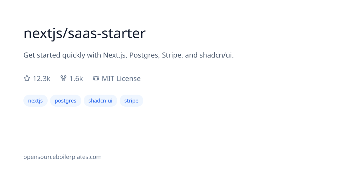 nextjs/saas-starter